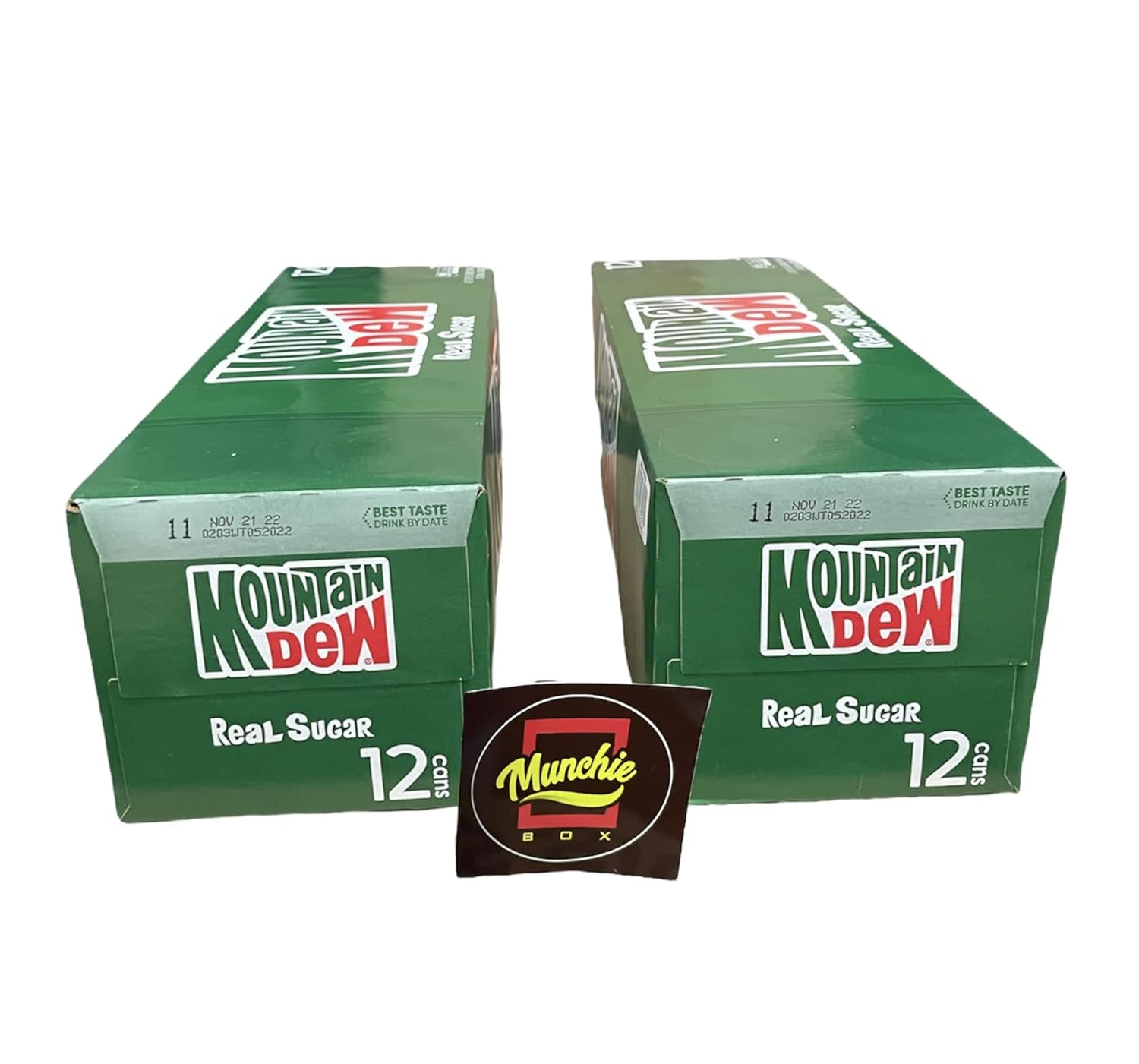 Mtn Dew Real Sugar Throwback - Munchie Box Stash - Coaster Included (P ...