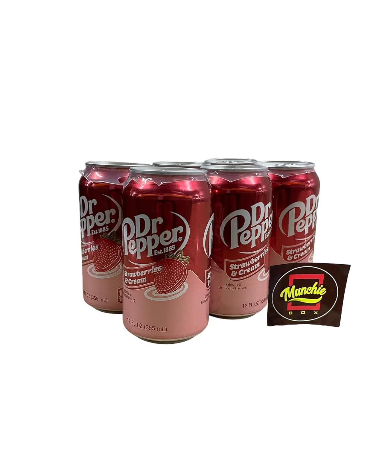 Dr Pepper Strawberry and Cream - Munchie Box Stash (Zero Sugar, Pack o ...