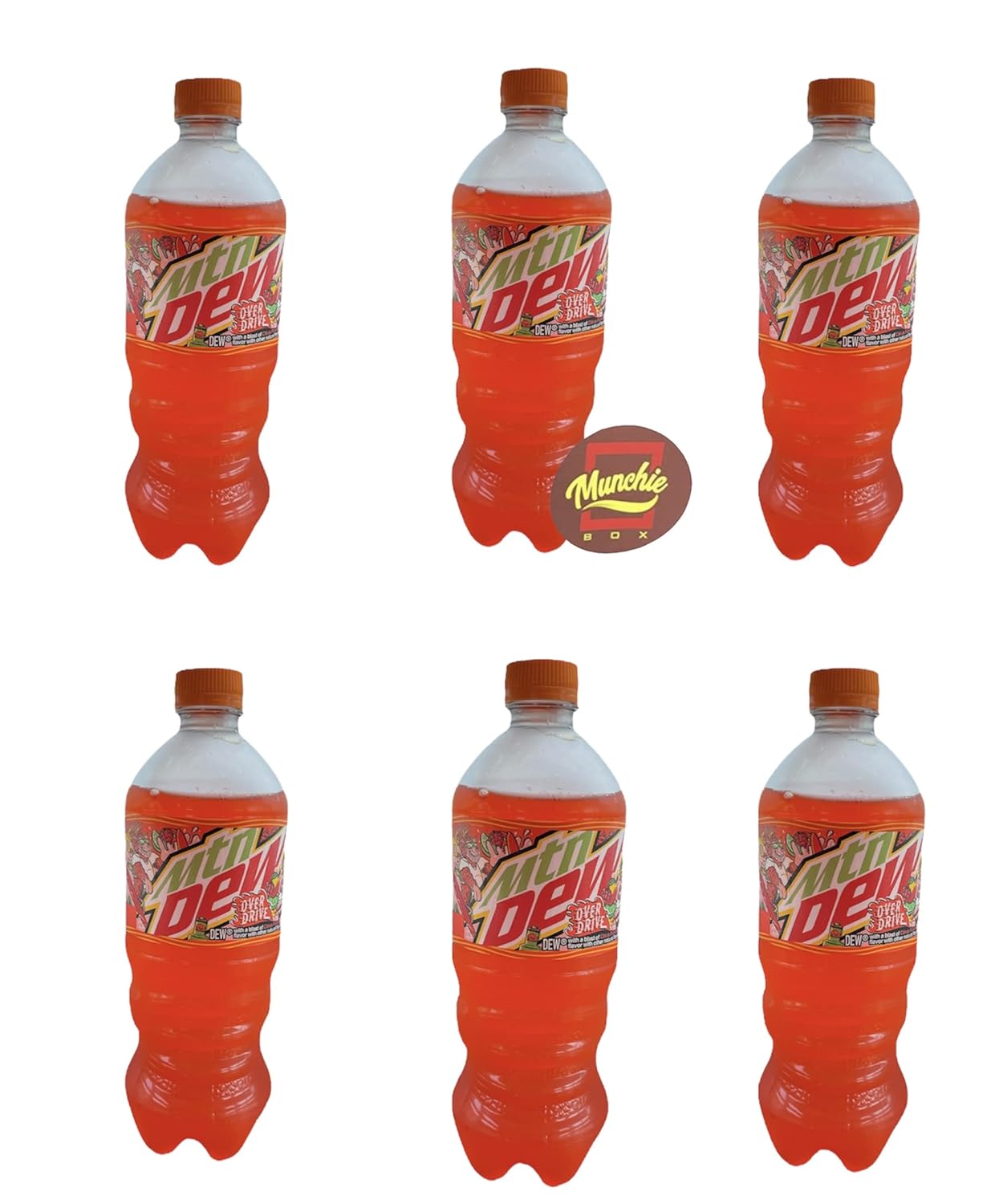 Mtn Dew OverDrive Citrus Punch - Munchie Box Stash ( Bottles ) (Pack o ...